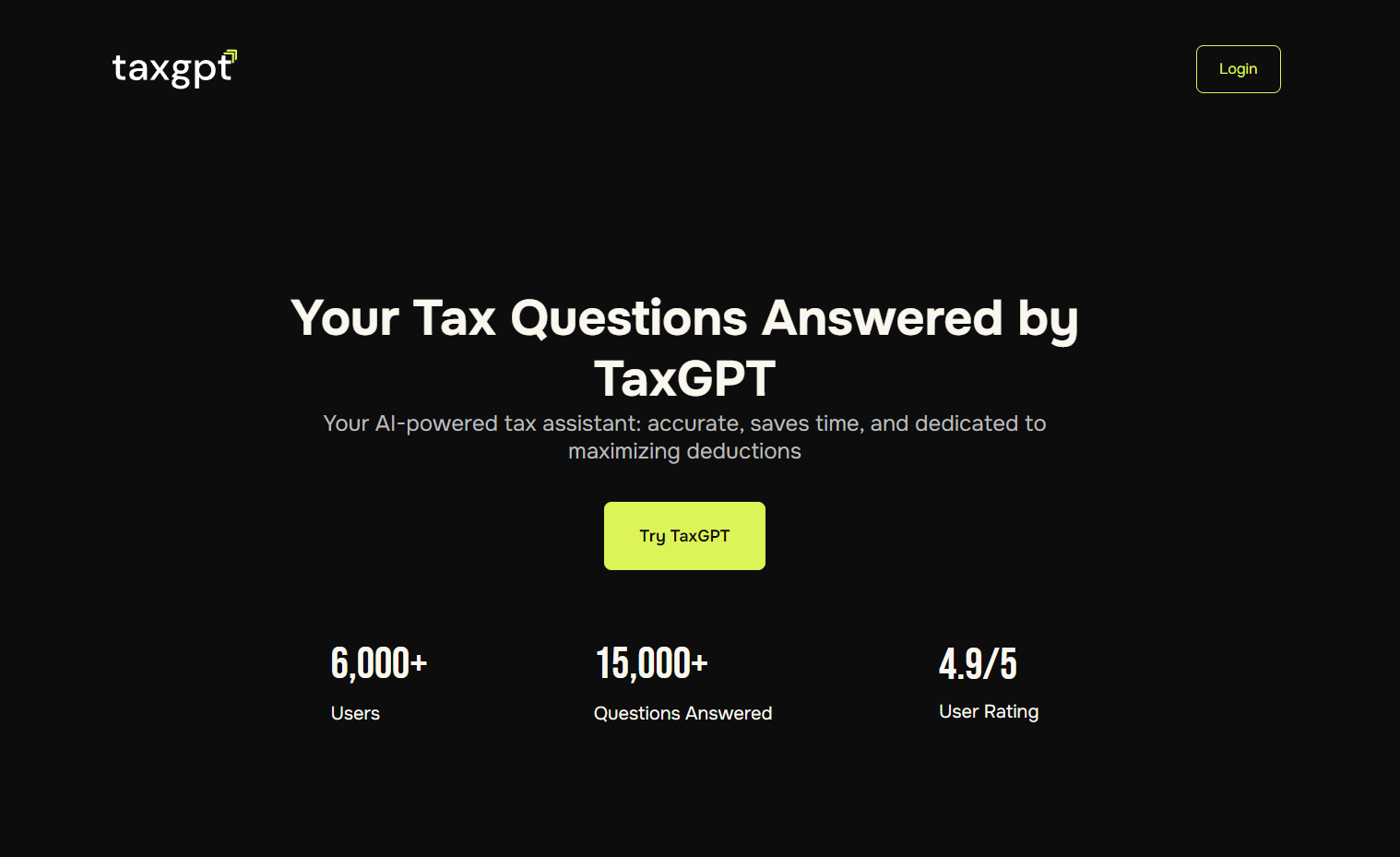 TaxGPT: Your AI Tax Assistant